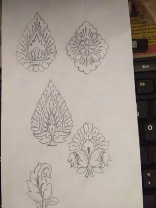 Maggam or Aari Work Designs - Knotty Threadz